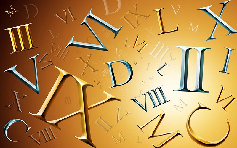 Números Romanos - Exemplos de Números Romanos de 1 a 2000